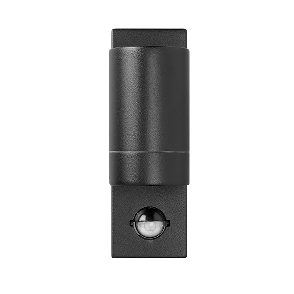 10421 - Luna GU10 IP44 Black Fixed Single Wall Light - BELL Lighting