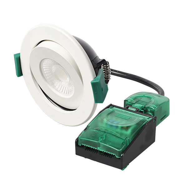 11380V2 - Firestay Duo 4/6W LED CCT Wattage Switchable Centre Tilt ...