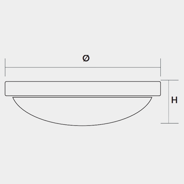 06830 - Deco Slim 12W LED CCT Bulkhead - BELL Lighting