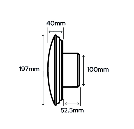 Airflow iCON 15 Extractor Fan - Sycamore B2B