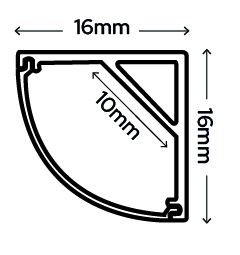 Prizma Angled Profile - Sycamore B2B